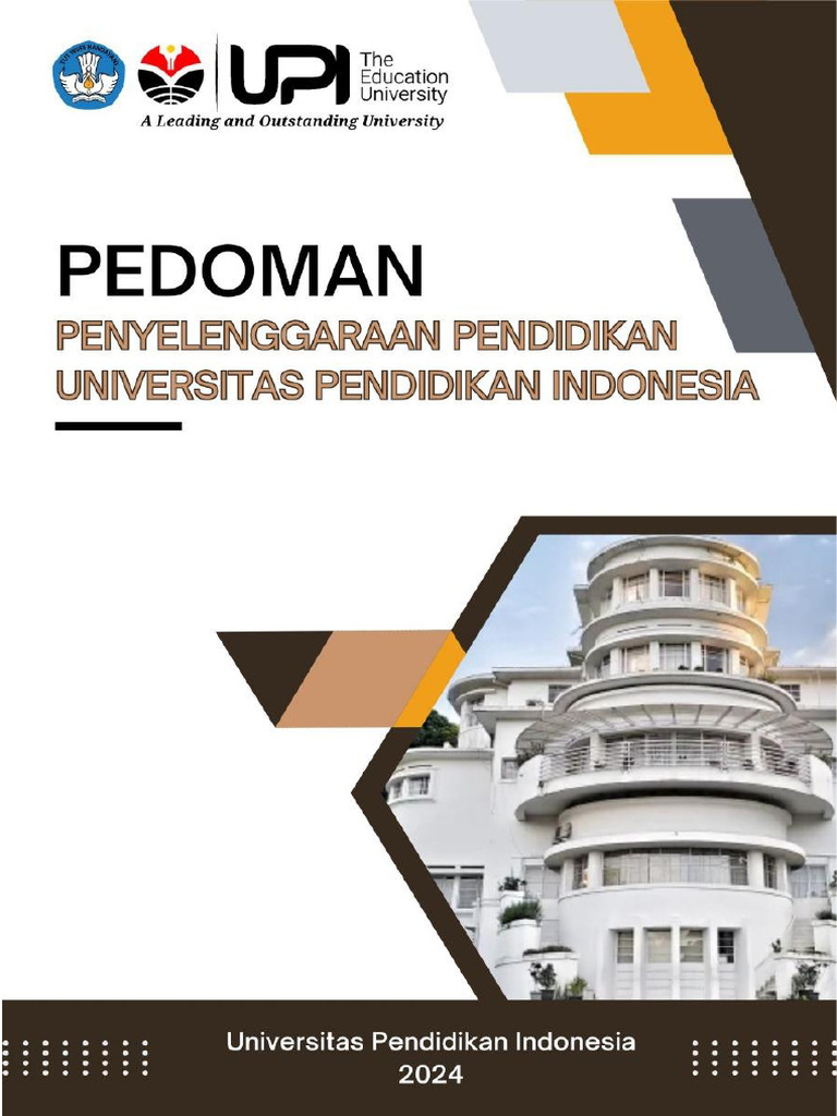 Pedoman Penyelenggaran Pendidikan UPI Tahun 2024 | PDF