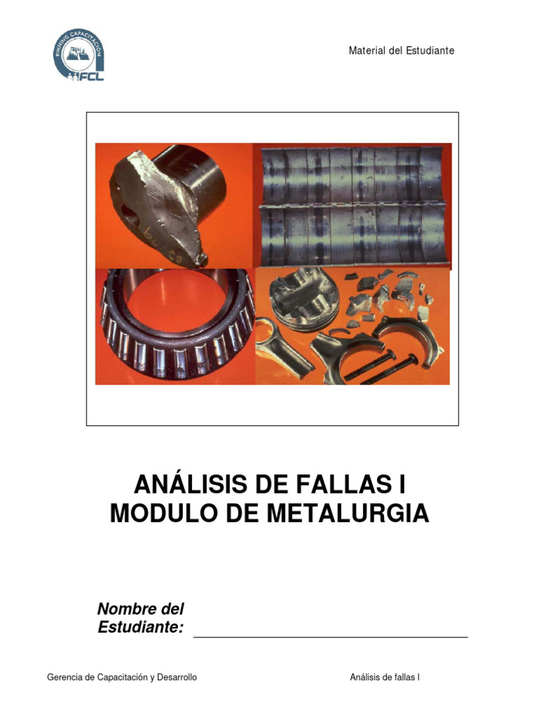 Manual Analisis de Falla | Descargar gratis PDF | Hierro fundido | Acero