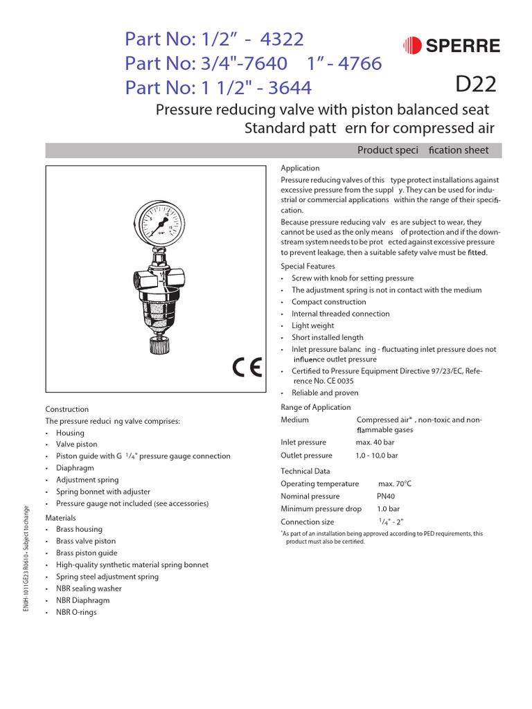 p-4322-7640-4766-3644 - D22-Red - Valve | PDF | Valve | Piston