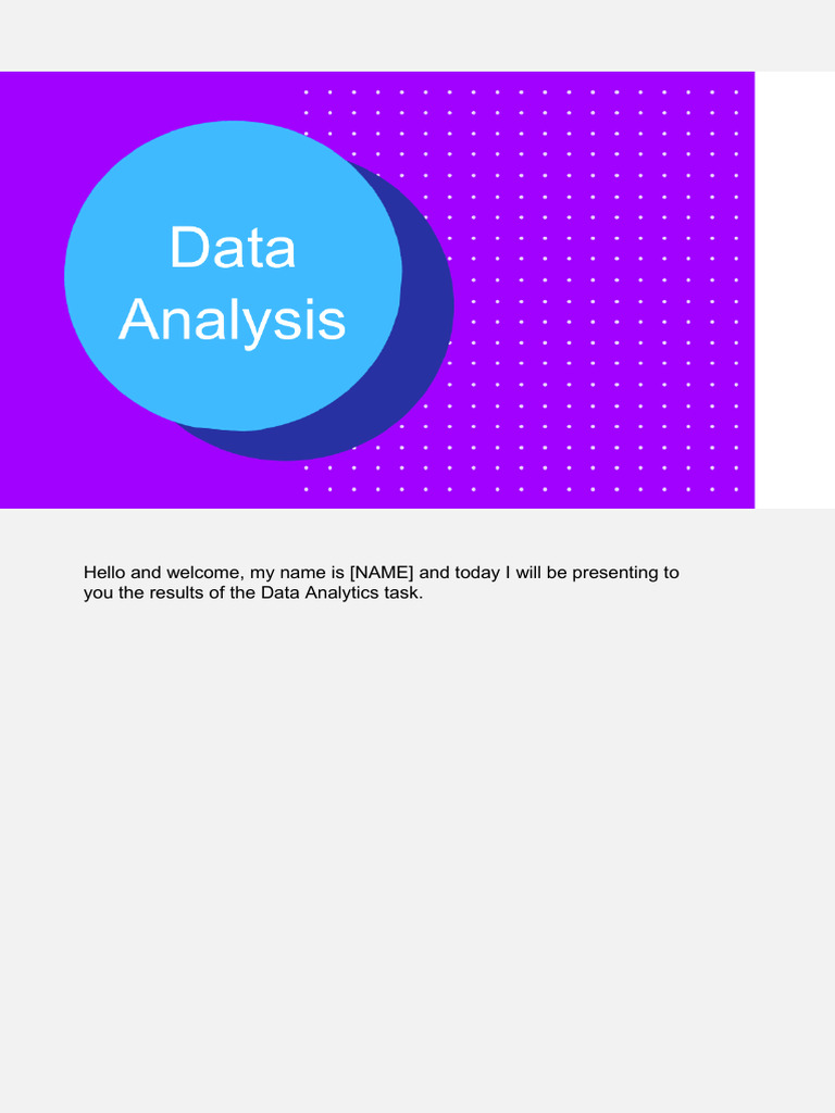 Task 4 - Model Presentation (With Talk Track) | PDF | Data | Analytics