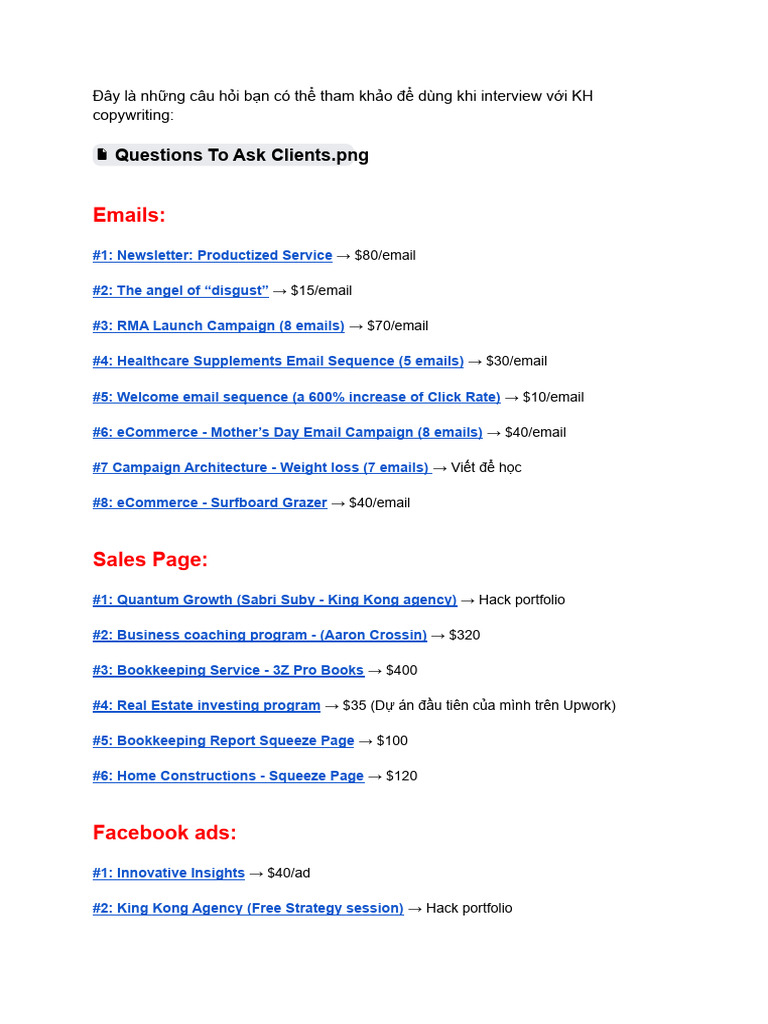 Simple Portfolio - Minh - Swipe File | PDF