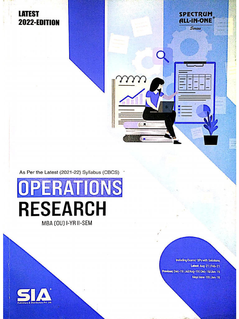2nd SEM (Or) Operations Research MBA - 230913 - 210052 | PDF