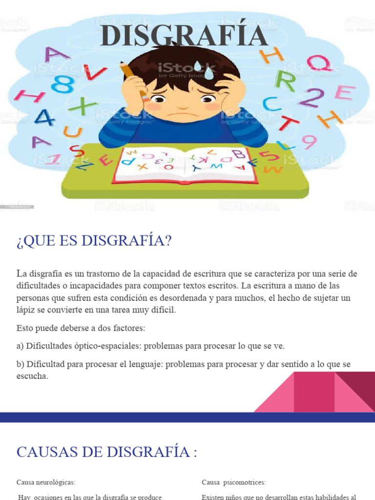 Disgrafía 2 | PDF | Sicología | Enfermedades y trastornos