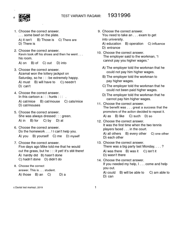 Test 01.. | PDF | Spice | Mother Teresa