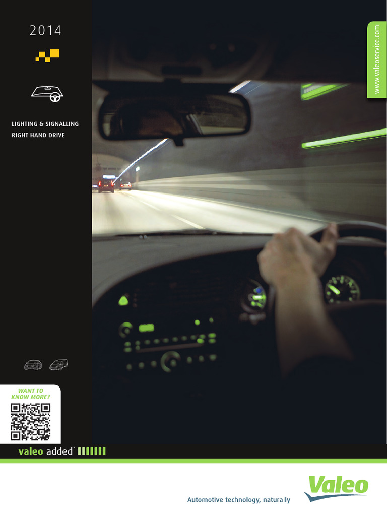 Valeo Passenger Car Light Commercial Vehicles Lighting Signalling Right Hand Drive Catalogue ...