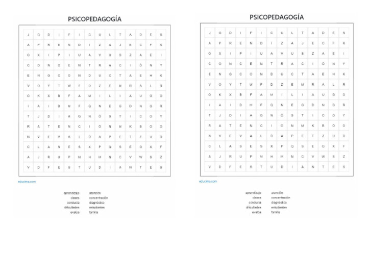 Sopa de Letras | PDF