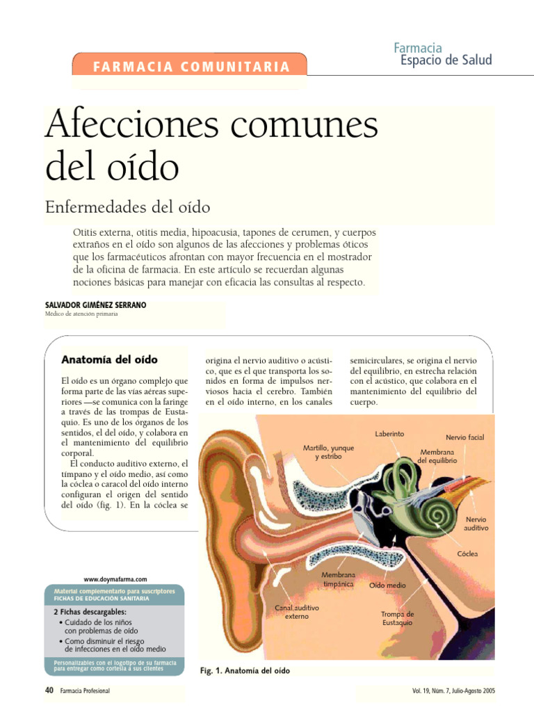 Afecciones Comunes del Oído | PDF | Oído | Escuchando