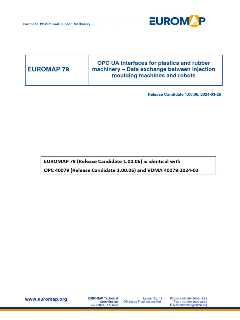 Euromap 79 RC 1.00.06 24-03-26 | PDF | Specification (Technical ...