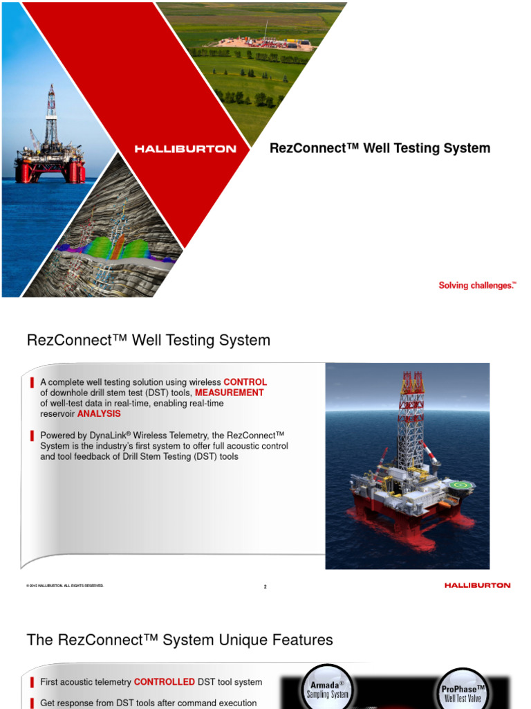 Halliburton RezConnect | PDF | Telemetry