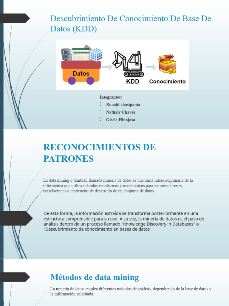 Tarea Descubrimiento de Conocimiento de Base de Datos ( | Descargar gratis PDF | Procesamiento ...