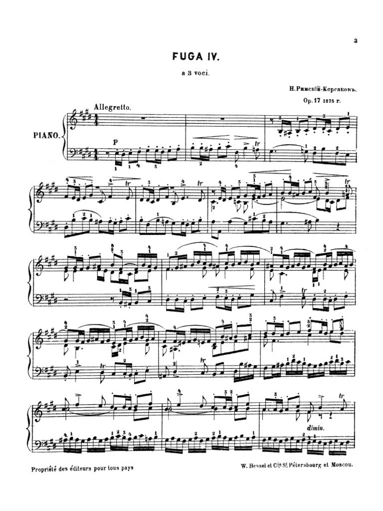 IMSLP16542-Rimsky-Korsakow Op.17 Six Fugues | PDF