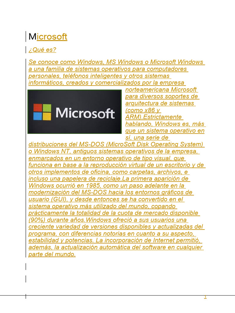 Microsoft | PDF | Microsoft | Microsoft Windows