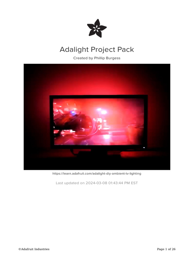 Adalight Diy Ambient TV Lighting | PDF | Arduino | Electrical Connector
