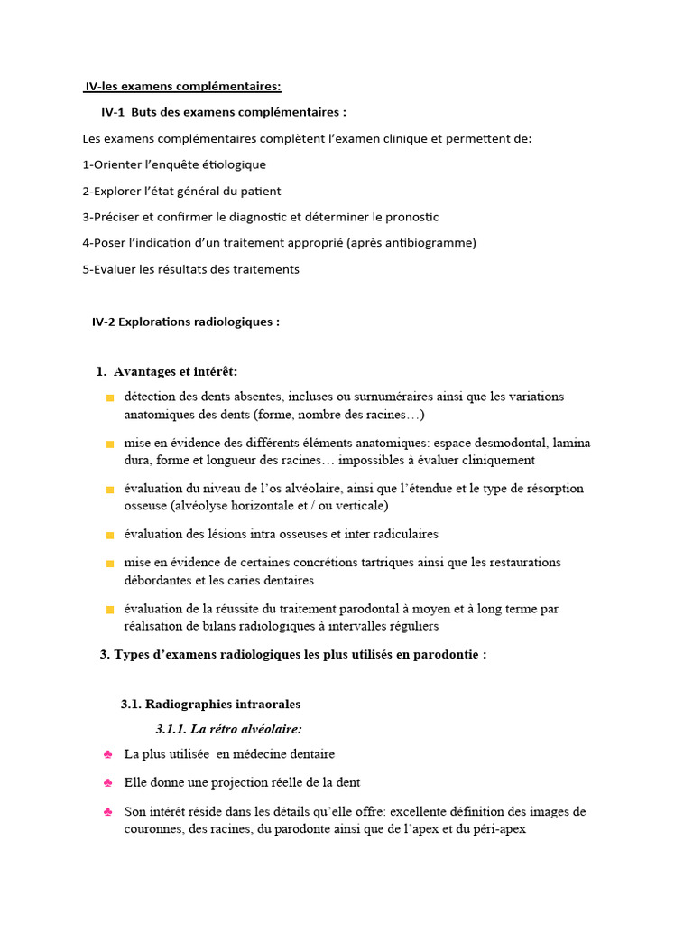 Examens Complementaires Word | PDF | Hémostasie | ADN