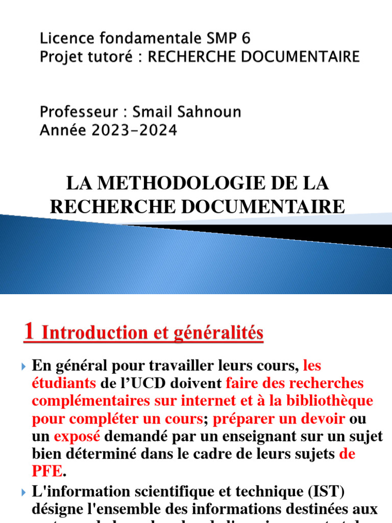 Méthodologie de recherche documentaire efficace | PDF | Internet | Internet et Web