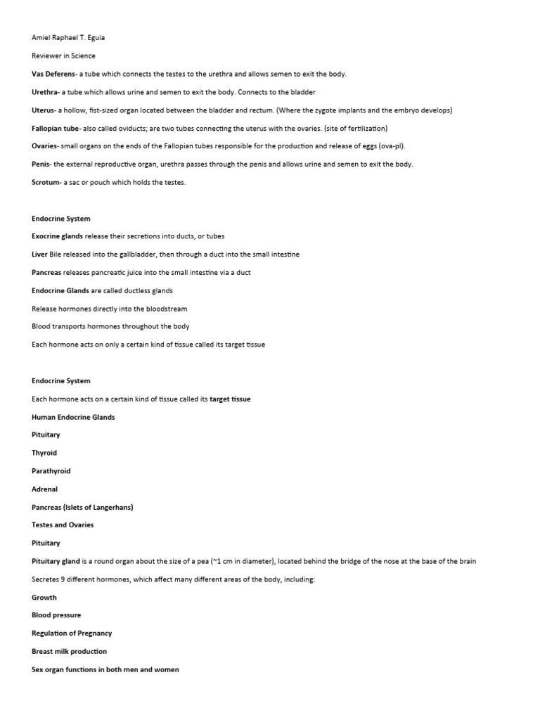 Scie Reviewer 3rd Quarter | PDF | Neuron | Nervous System