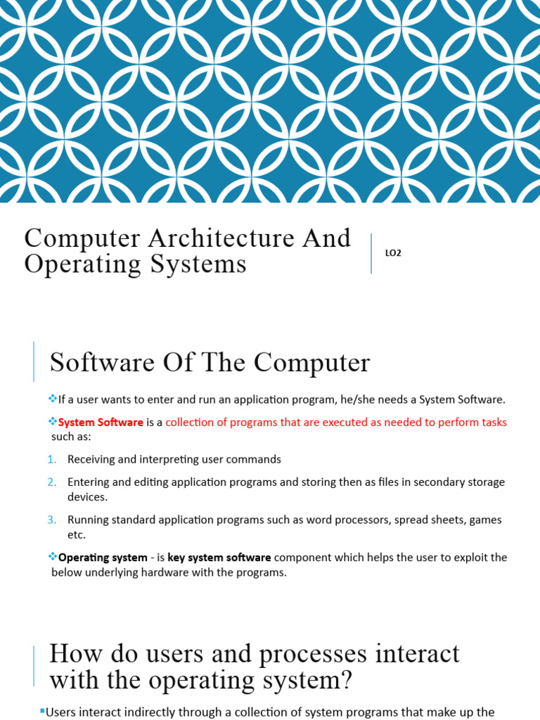 Computer Architecture OS 2 | Download Free PDF | Operating System | Kernel (Operating System)