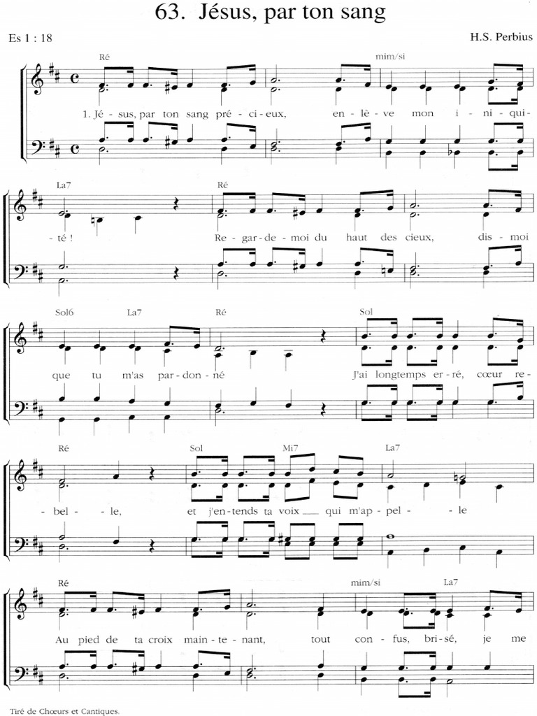 dps063 Jesus Par Ton Sang-Partition | PDF