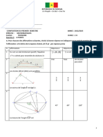 Composition Maths 4ème 2024-2025 | PDF