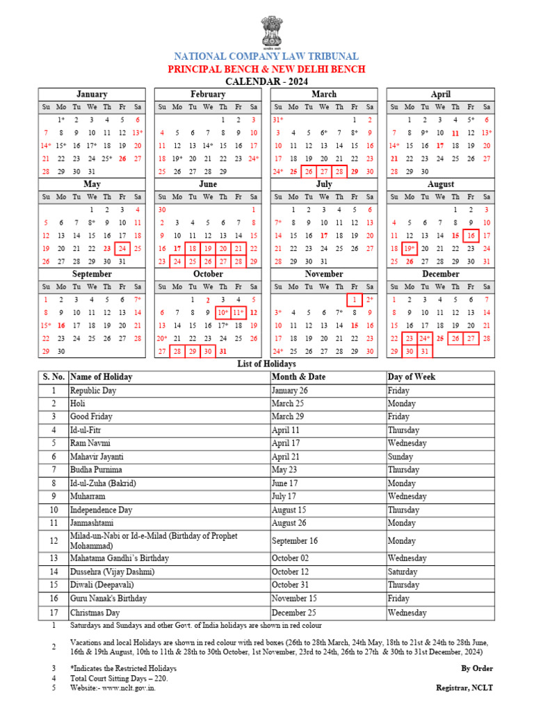 Calendar 2024 Full | PDF | Observances | Religious Holidays