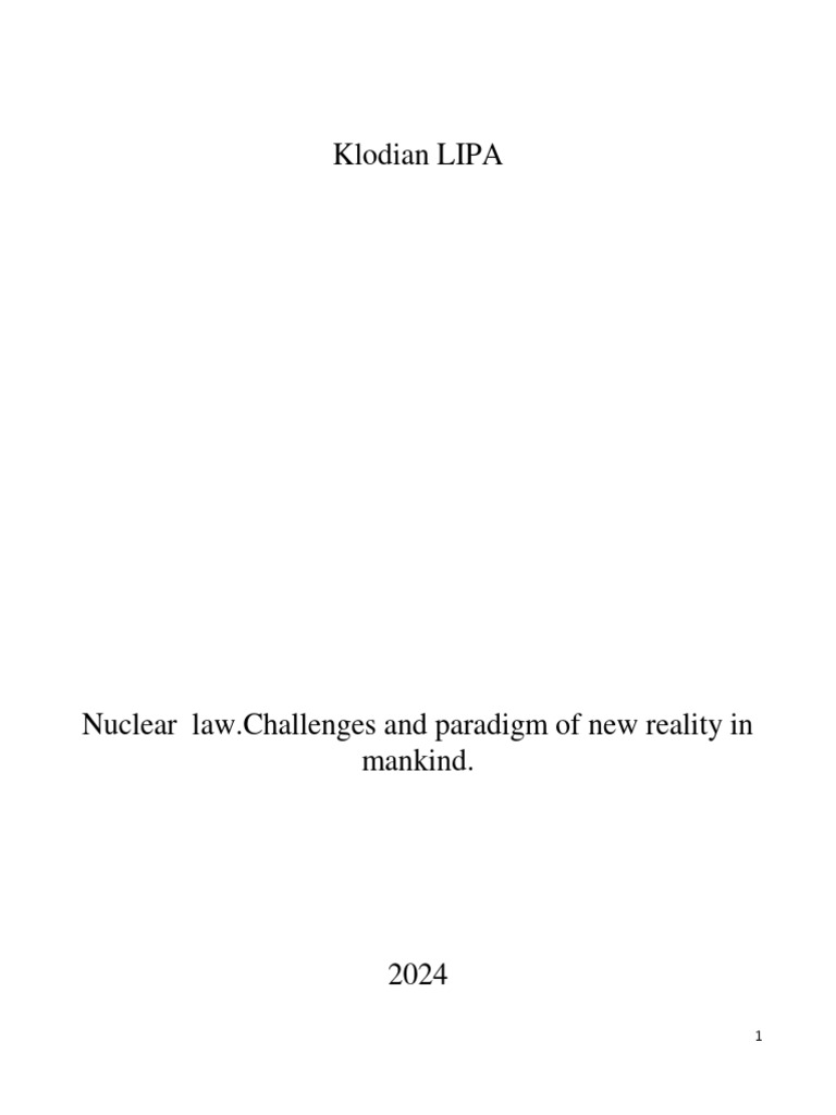 Nuclear Law | Download Free PDF | International Atomic Energy Agency ...