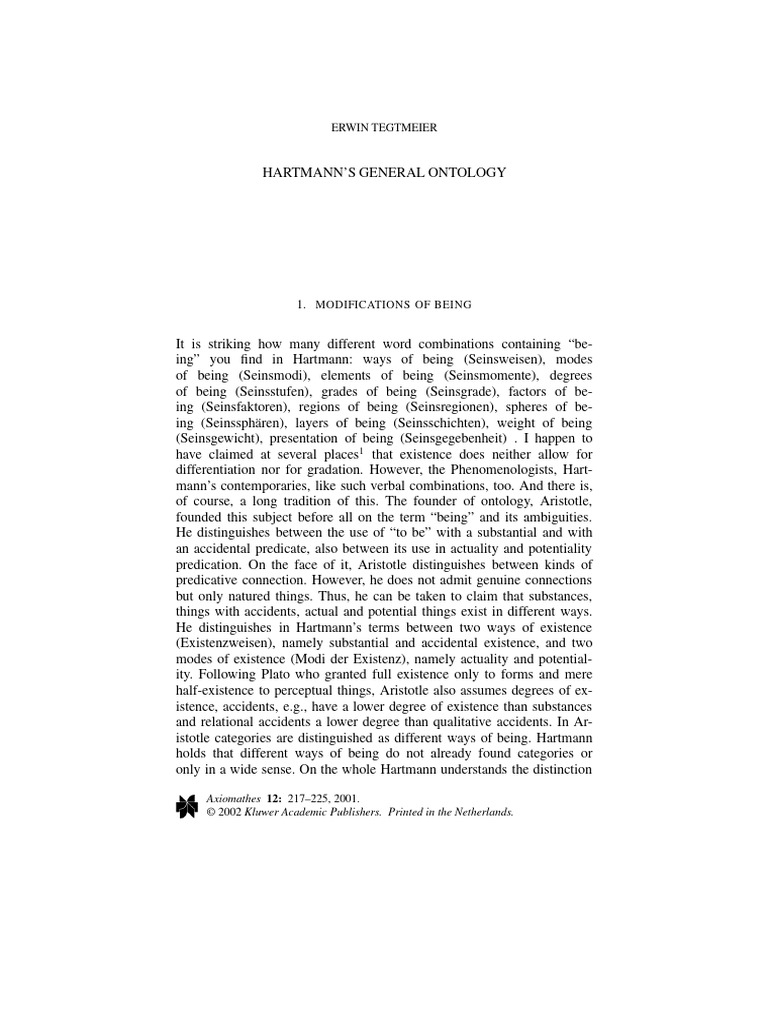 General Ontology | PDF | Ontology | Reality