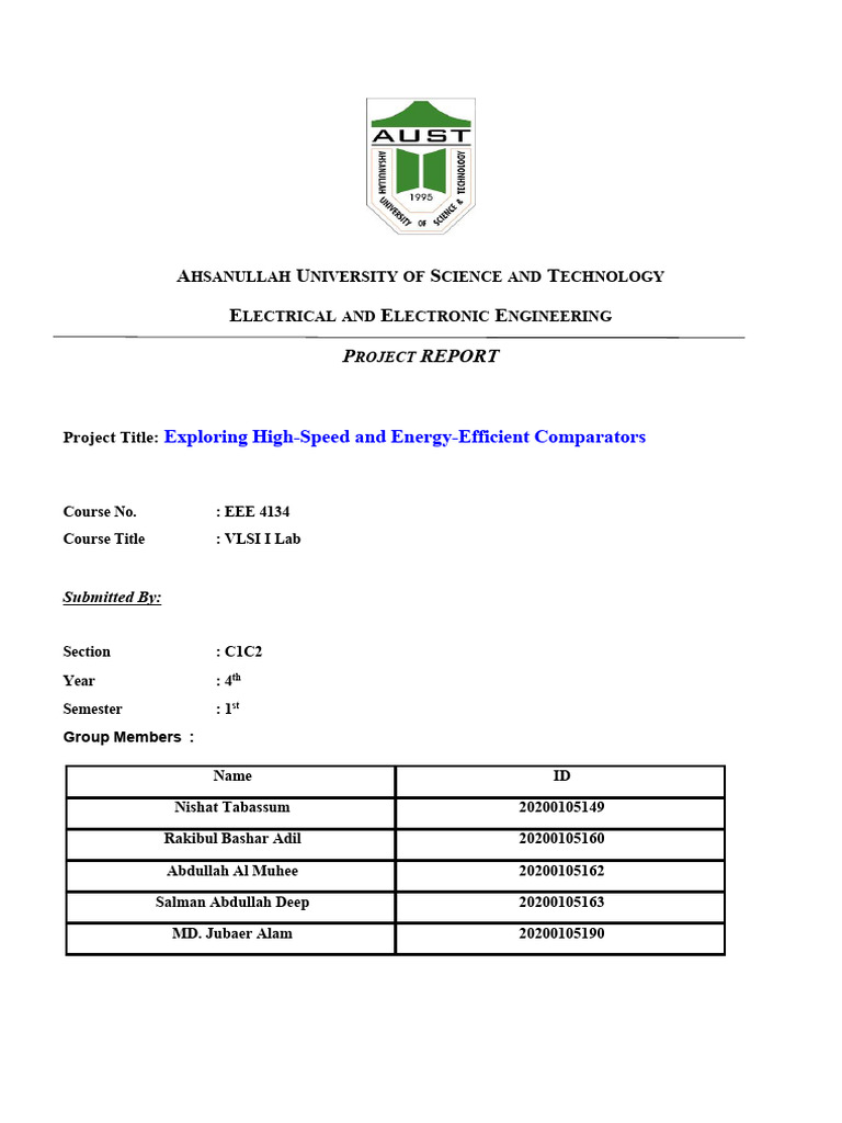 VLSI-Project-Report-C21C2 | PDF | Electronic Circuits | Efficient ...