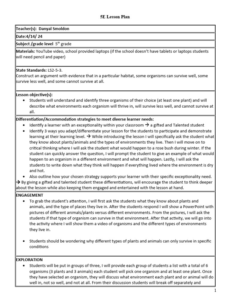 Gifted Talented Lesson Plan | PDF | Learning | Lesson Plan