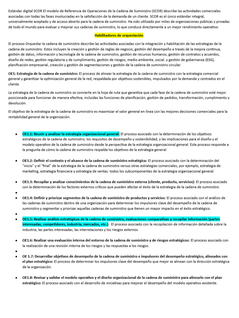 G.C.S - Modelo Scrop | Descargar gratis PDF | Cadena de suministro | Planificación
