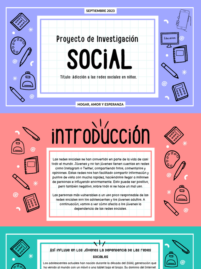 Proyecto de Investigación Social | PDF | Servicio de redes sociales ...