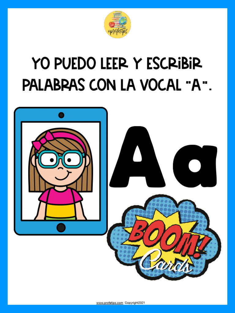 Yo Puedo Leer y Escribir Palabras Con La Vocal "A" | PDF | Informática