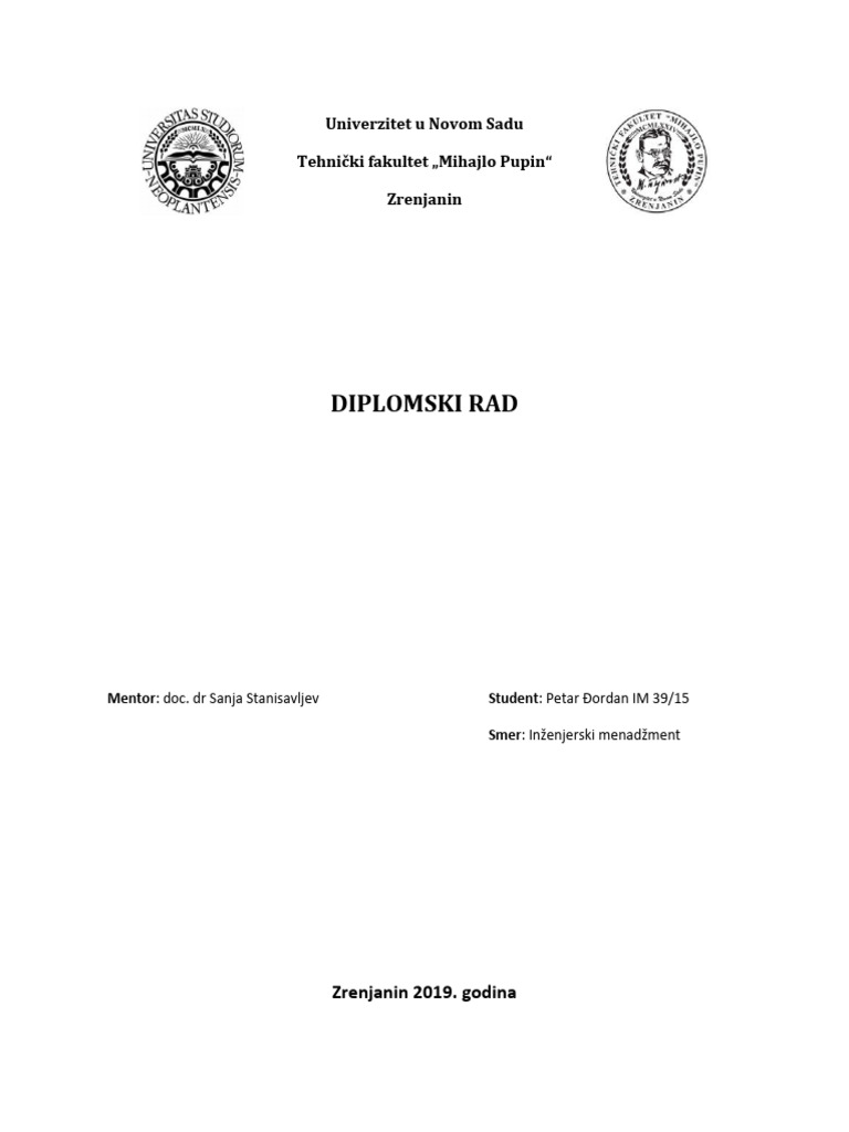 Diplomski Rad Petar Djordan | PDF