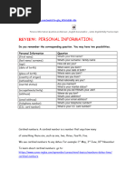 Asking for Personal Information | PDF