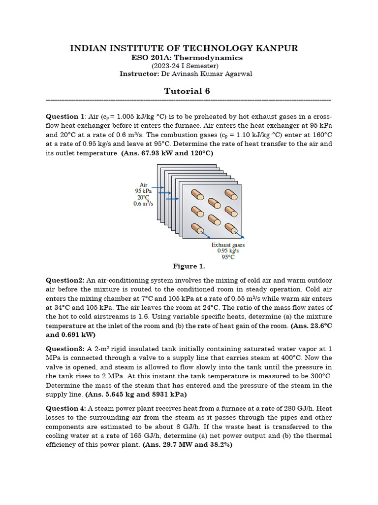 Tutorial 6 Problems | PDF | Scientific Phenomena | Thermodynamics