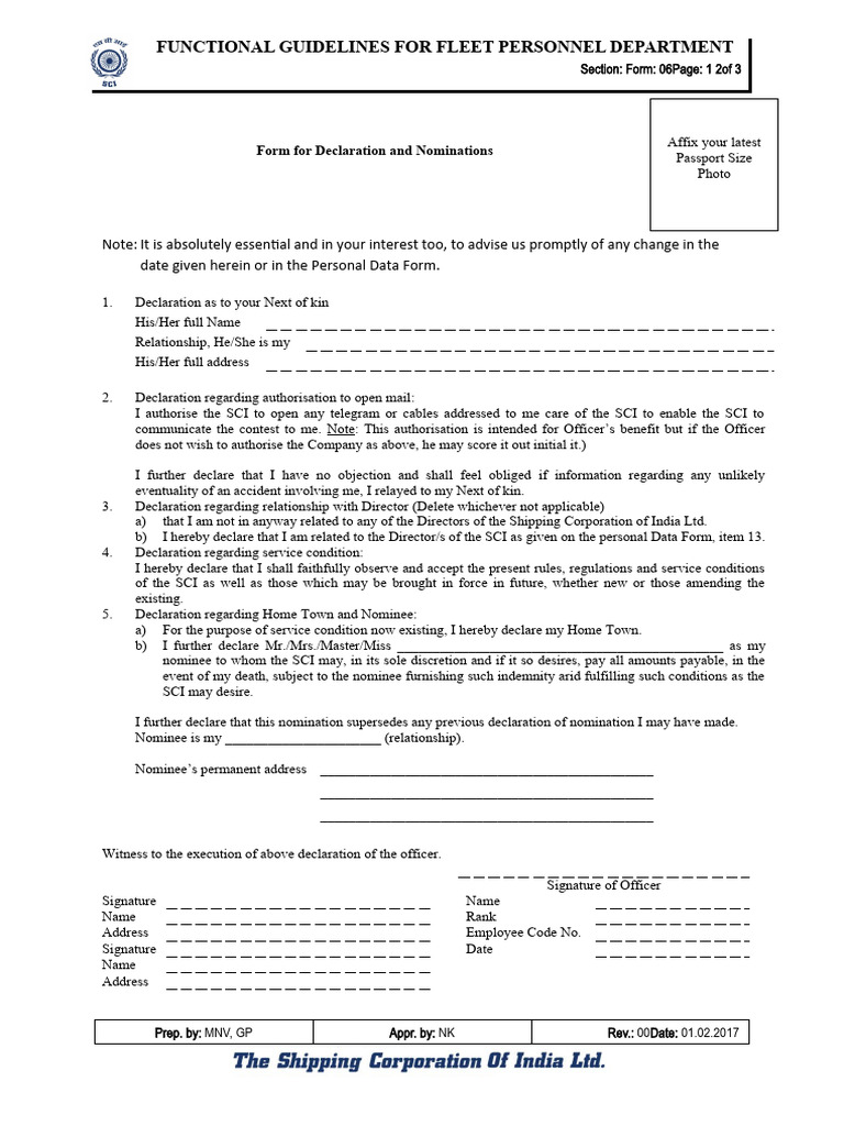 Form 06 | PDF | Common Law | Government
