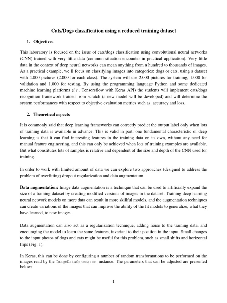 Cats and Dogs Classification | PDF | Artificial Neural Network | Deep ...