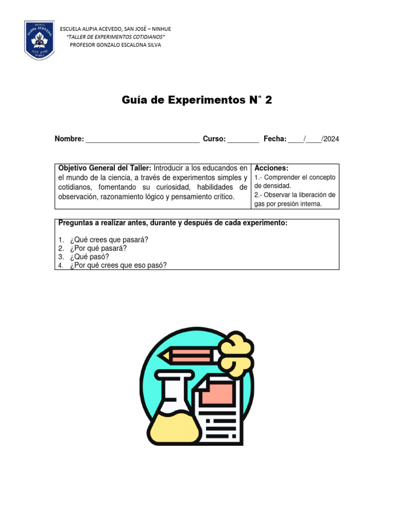 Guía de Experimentos 2 | PDF