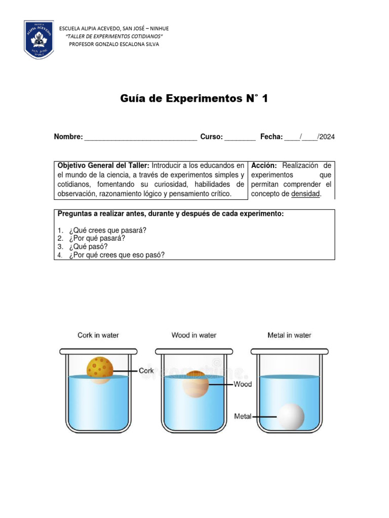 Guía de Experimentos 1 | PDF