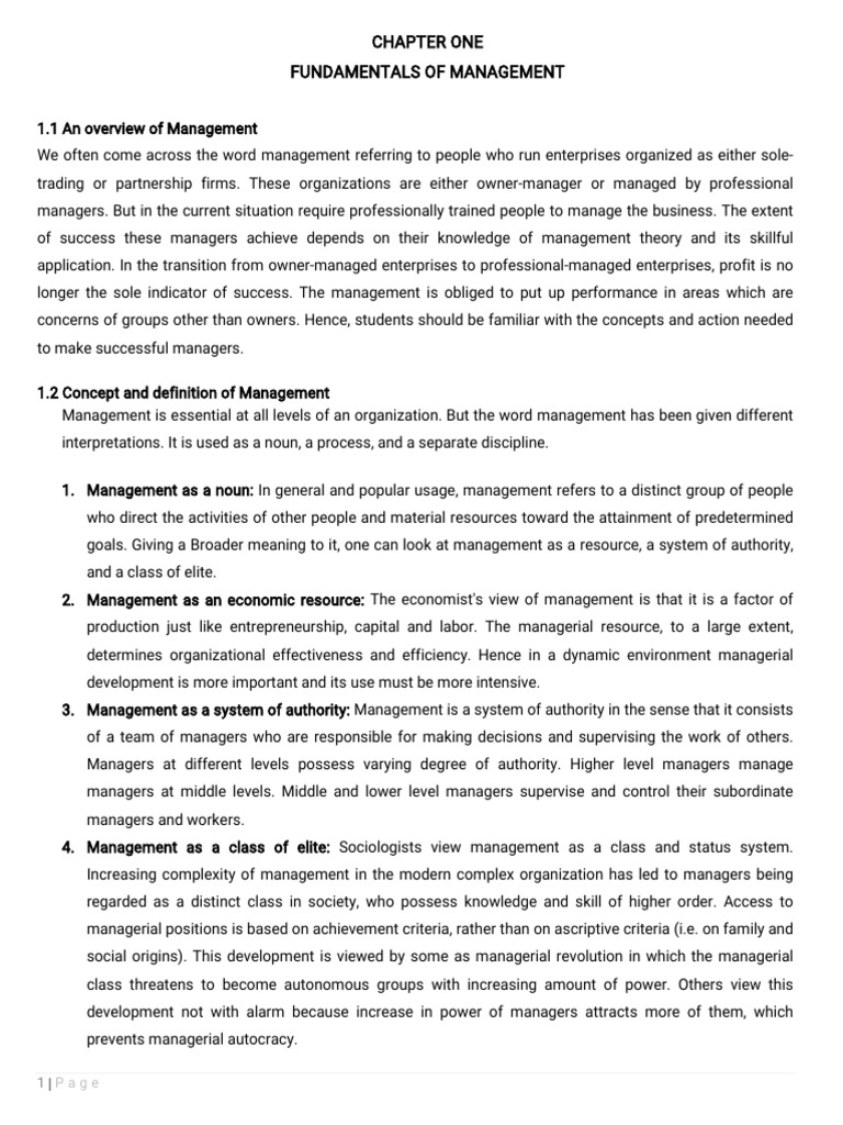 Fundamentals of Management | PDF