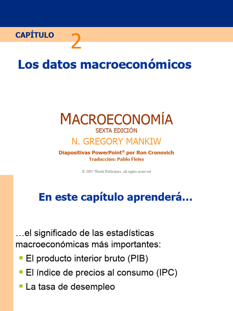 Clase 3 Los Datos Macroeconomicos | PDF | Costo de la vida | Producto Interno Bruto