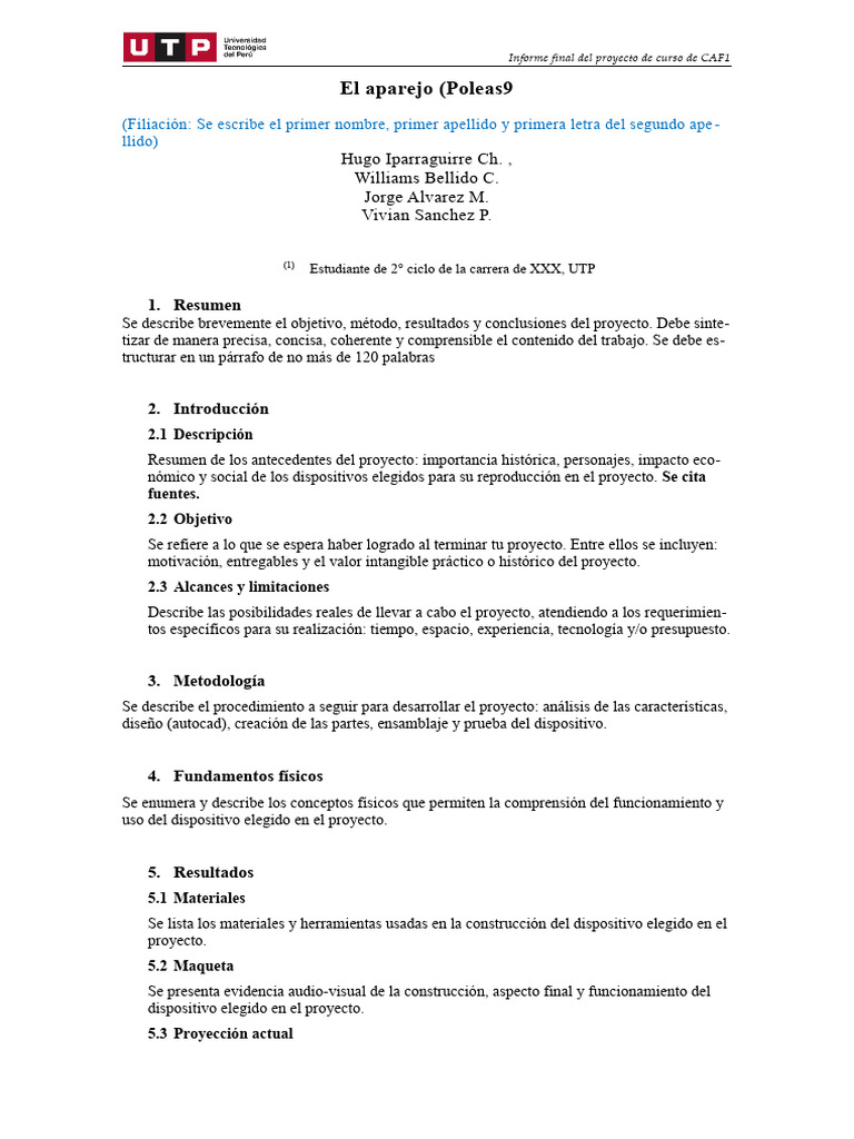 Modelo de Proyecto (1) - VGROJB | PDF | Diseño