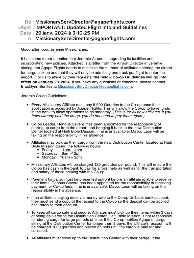 IMPORTANT Updated Flight Info and Guidelines | PDF | Business | Service ...