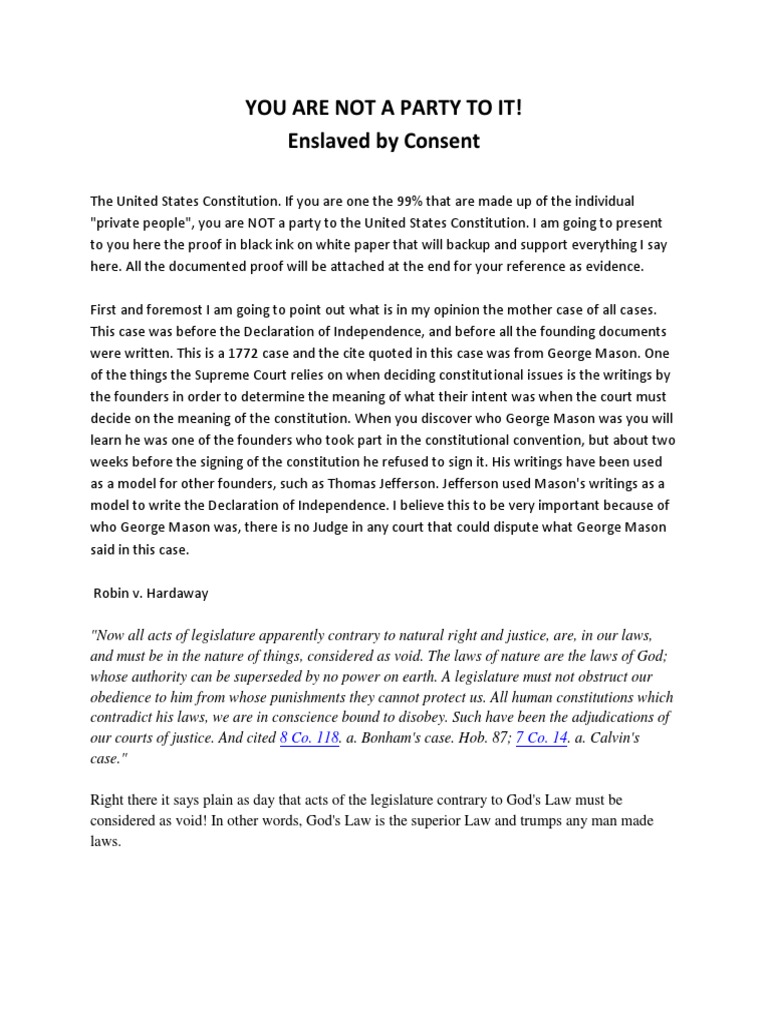 Understanding Your Status Under the Constitution | PDF | United States ...