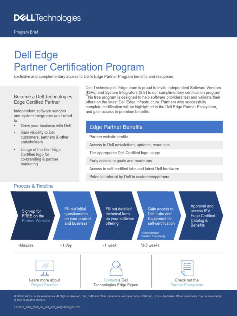 Edge Partner Certification Infographic | PDF | Dell | Information ...