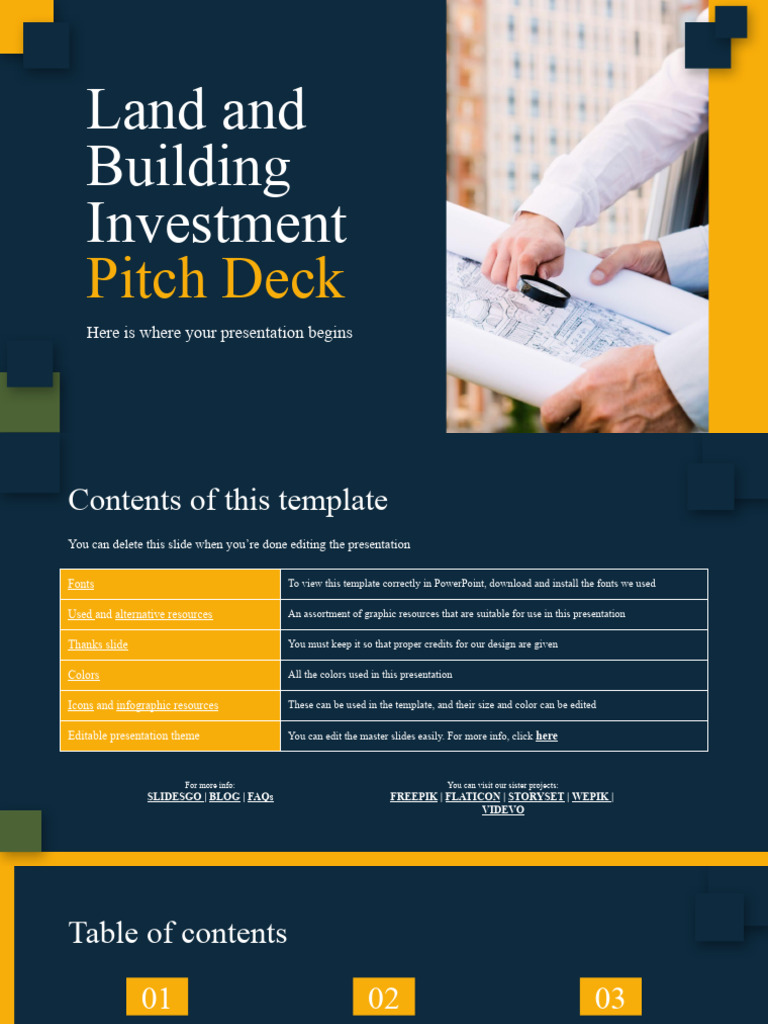 Land and Building Investment Pitch Deck | PDF | Market (Economics ...