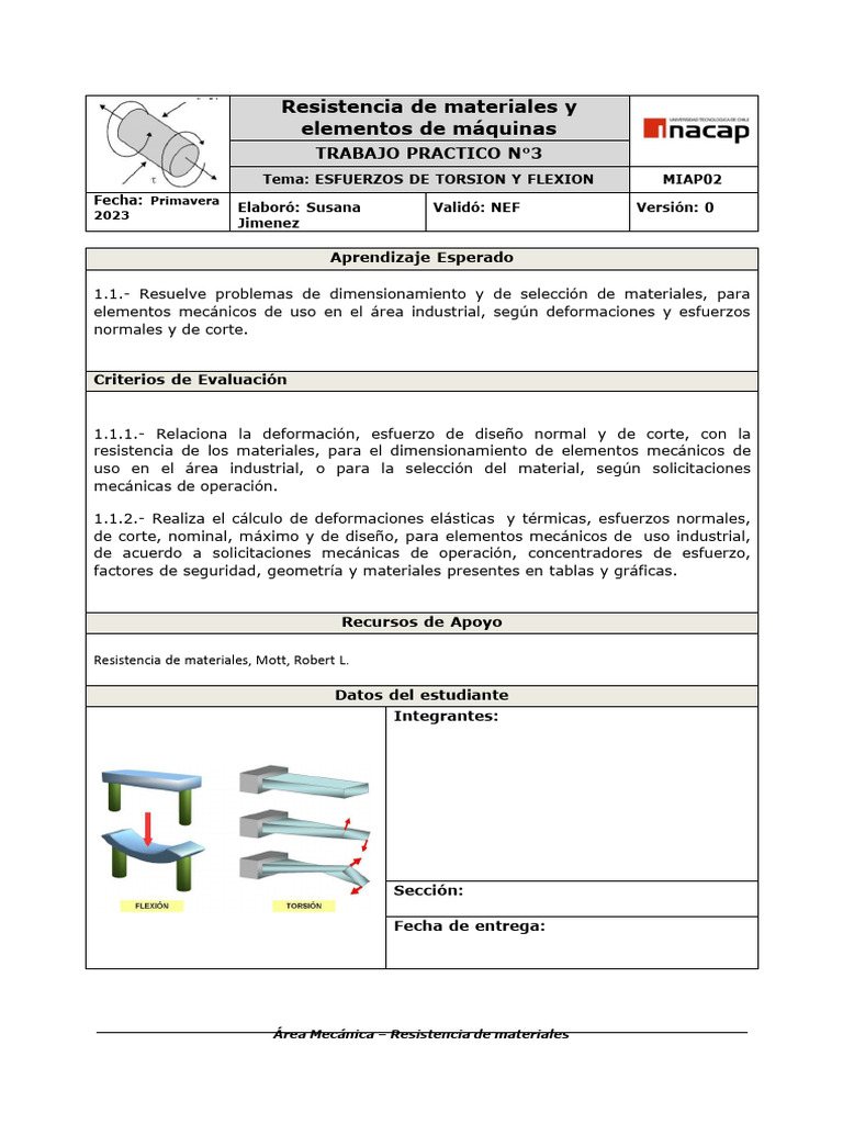 Td02-Resistencia de Materiales | PDF | Resistencia de materiales | Viga (Estructura)