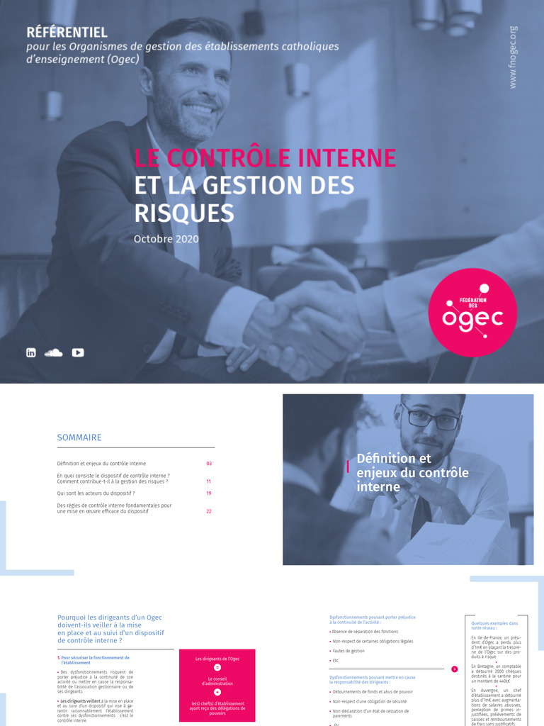 Memento Controle Interne Et Gestion Des Risques | PDF | Contrôle ...