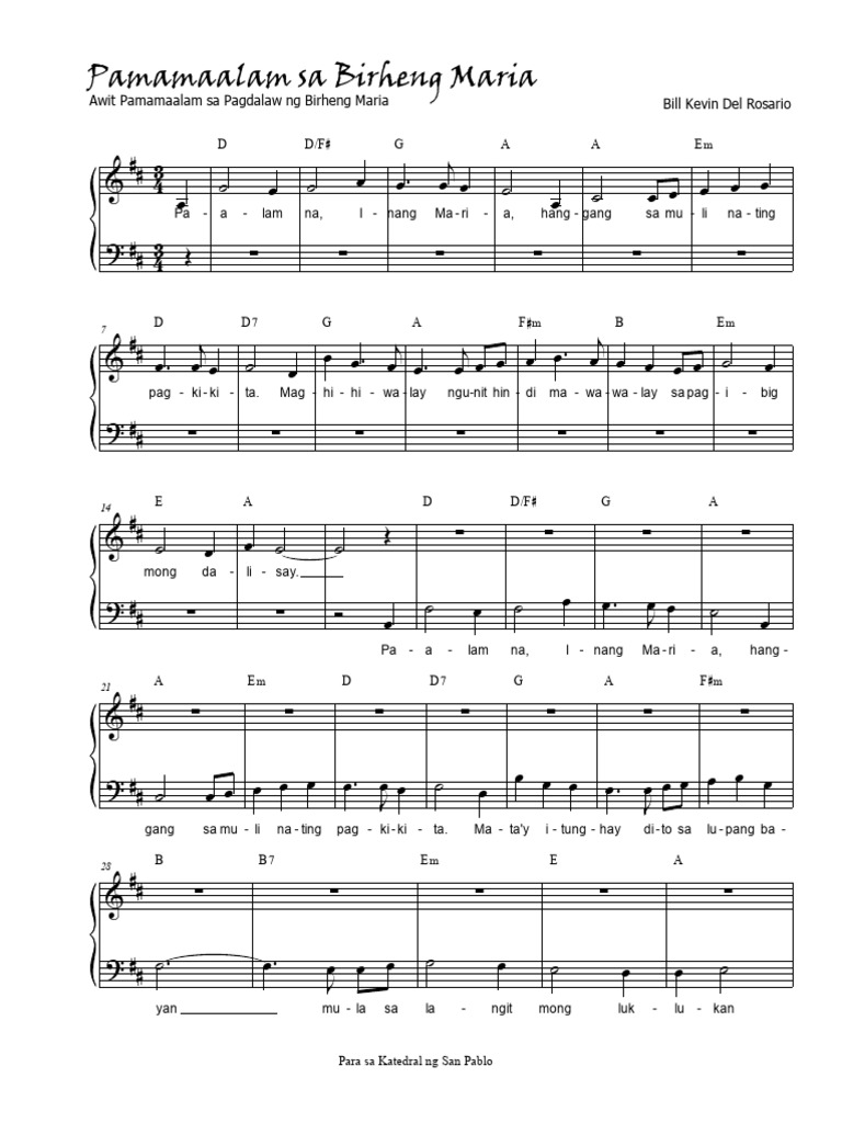 Pamamaalam Sa Birheng Maria | PDF