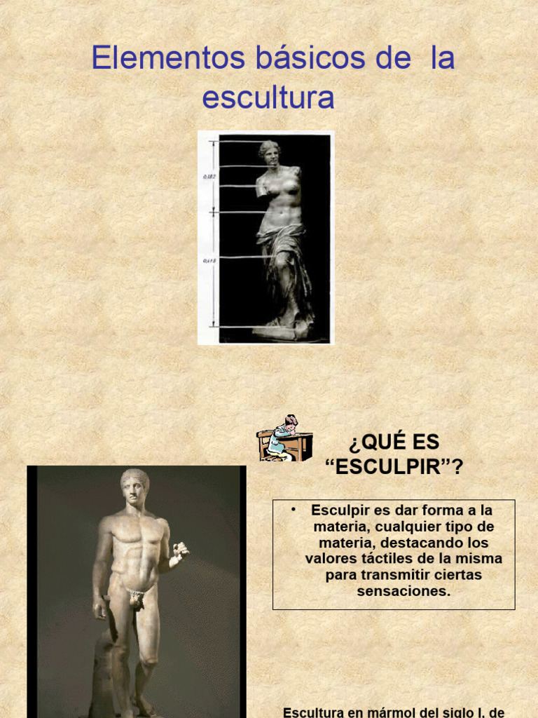 ELEMENTOS BASICOS DE LA ESCULTURA | PDF | Escultura | Color