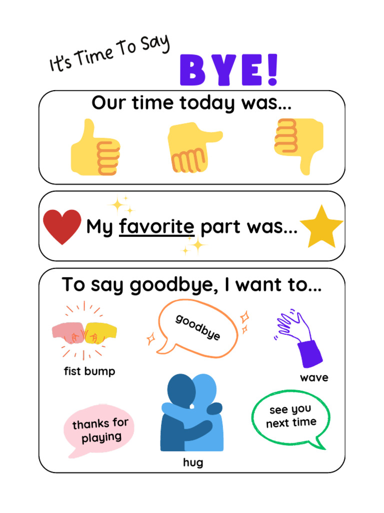 Time To Say BYE! | PDF